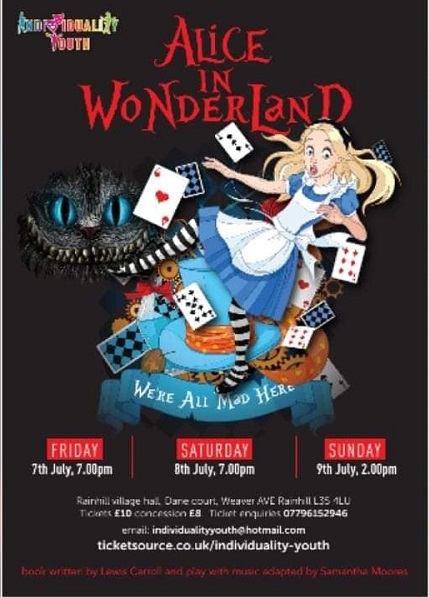 Alice in Wonderland – Individuality Youth at Rainhill Village Hall ...